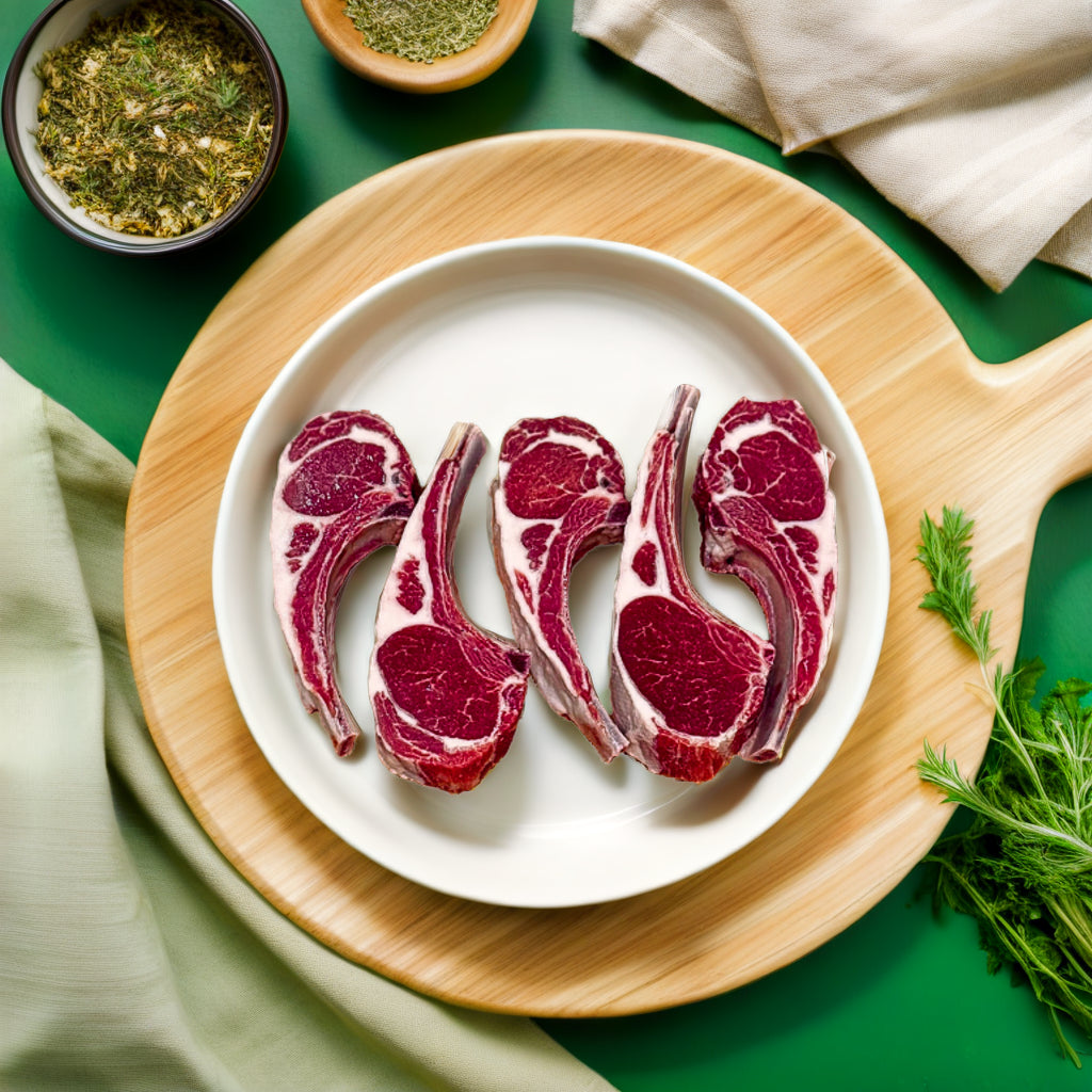 Lamb Rack/Chop( 1 Pack 7-8 Pieces 1 Lbs ) – MCH Halal Meat Packing